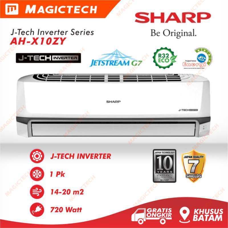 Jual AC SHARP 1 PK AH-X10ZY / 10ZY J-TECH INVERTER R32 di Seller ...