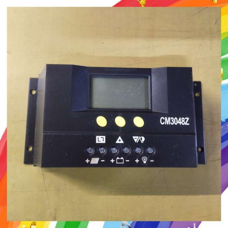 Promo Solar Charge Controller 30A 48V SCC PWM Panel surya 48V 30A ...