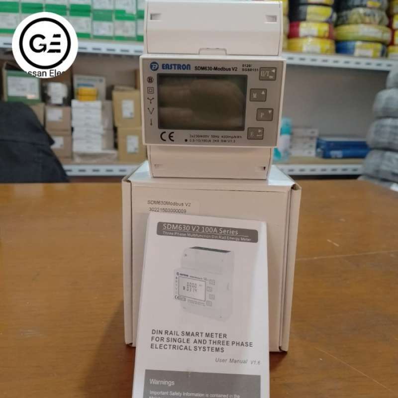 Promo Eastron Sdm630 3 Phase Meter Grid Limiter For Deye Growatt ...