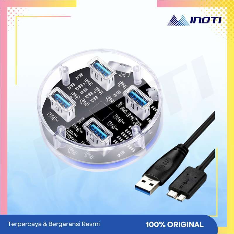 Jual USB HUB 3.0 TRANSPARAN NYK / USB HUB NYK di Seller INOTI Official ...