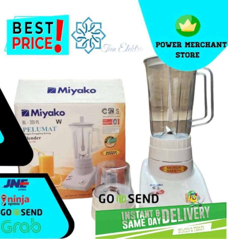 Promo Miyako Bl-301 Pl Blender Plastik 1.0 Liter 2In1 Terbaik Diskon 19 ...