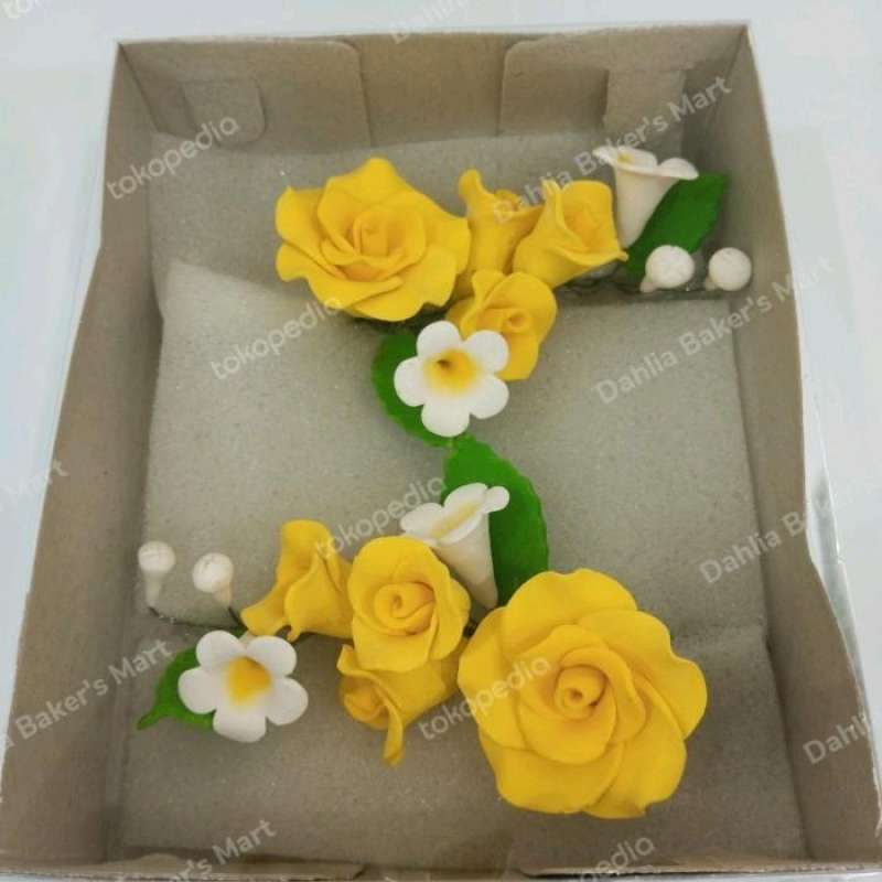 Jual Gum Paste Sprinkle Bunga Mawar Rangkai 4 - Merah Di Seller Dahlia ...