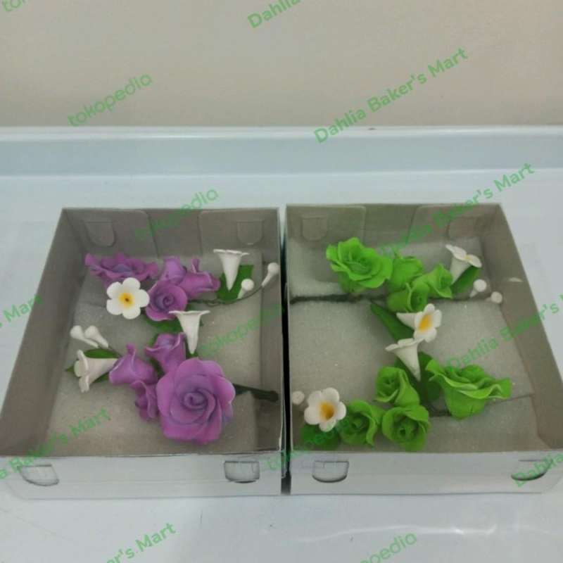 Jual Gum Paste Sprinkle Bunga Mawar Rangkai 4 - Merah Di Seller Dahlia ...