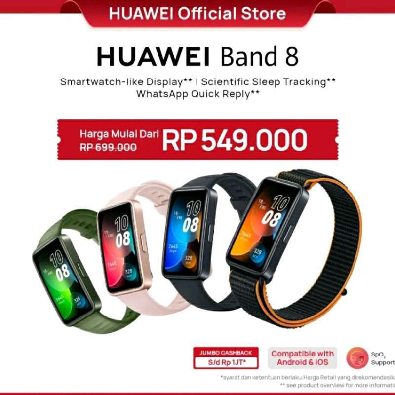 Jual jam tangan HUAWEI BAND 8 di Seller ommy.mimi - Sidotopo atau ...
