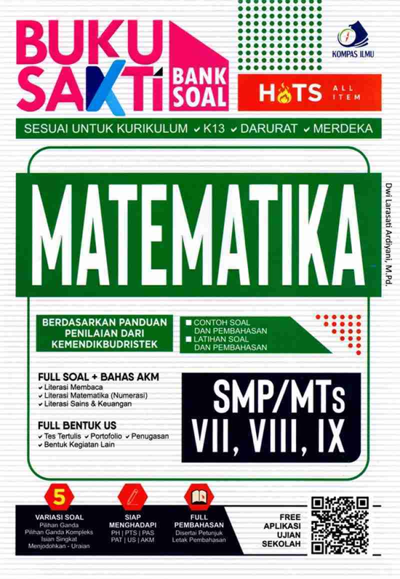 Jual Buku Sakti Bank Soal Matematika Smp/Mts Vii, Viii, Ix di Seller ...