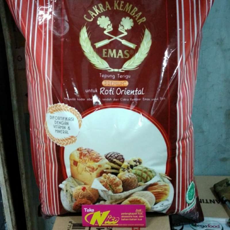 Promo bogasari tepung cakra kembar emas roti ental 5kg khusus Diskon 33 ...