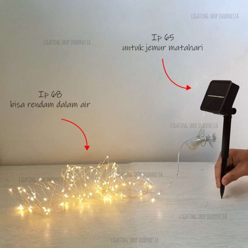 Promo PROMO - H604 LAMPU STRIP KOLAM TAMAN TANCAP IP68 SOLAR CELL LED ...