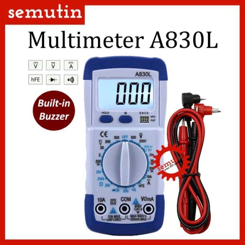 Promo MULTIMETER DIGITAL A830L / AVOMETER MULTITESTER VOLTMETER AMMETER ...
