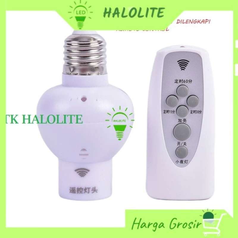 Promo FITTING LAMPU E27 WIRELESS DENGAN SENSOR SUARA DAN REMOTE ...