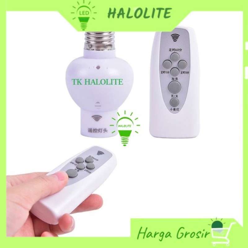 Promo FITTING LAMPU E27 WIRELESS DENGAN SENSOR SUARA DAN REMOTE ...