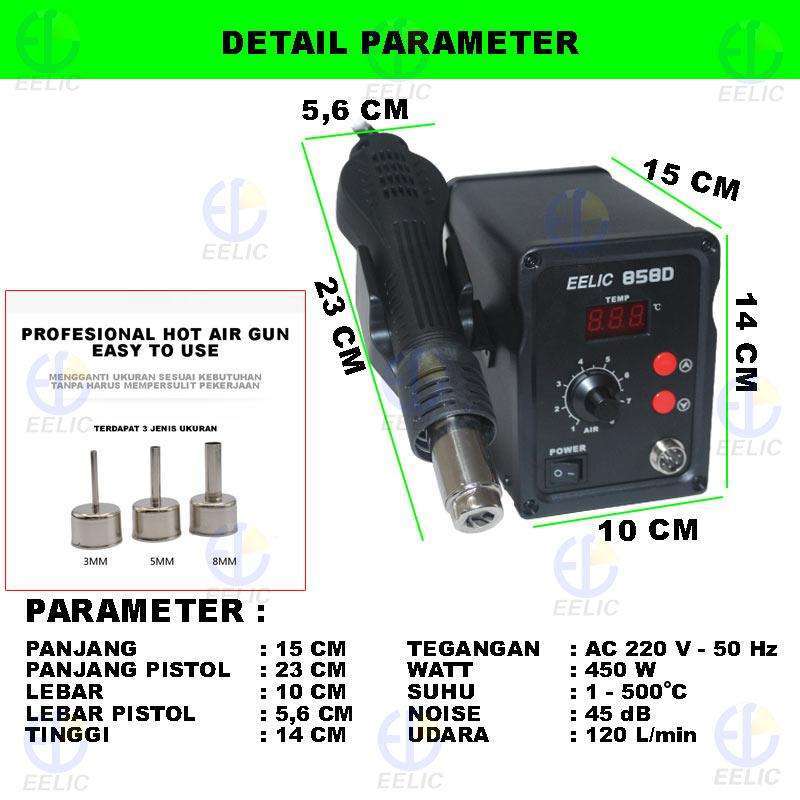 Promo SOR-UAP858D SOLDER UAP / BLOWER 858D Stasiun Solder Pengerjaan ...
