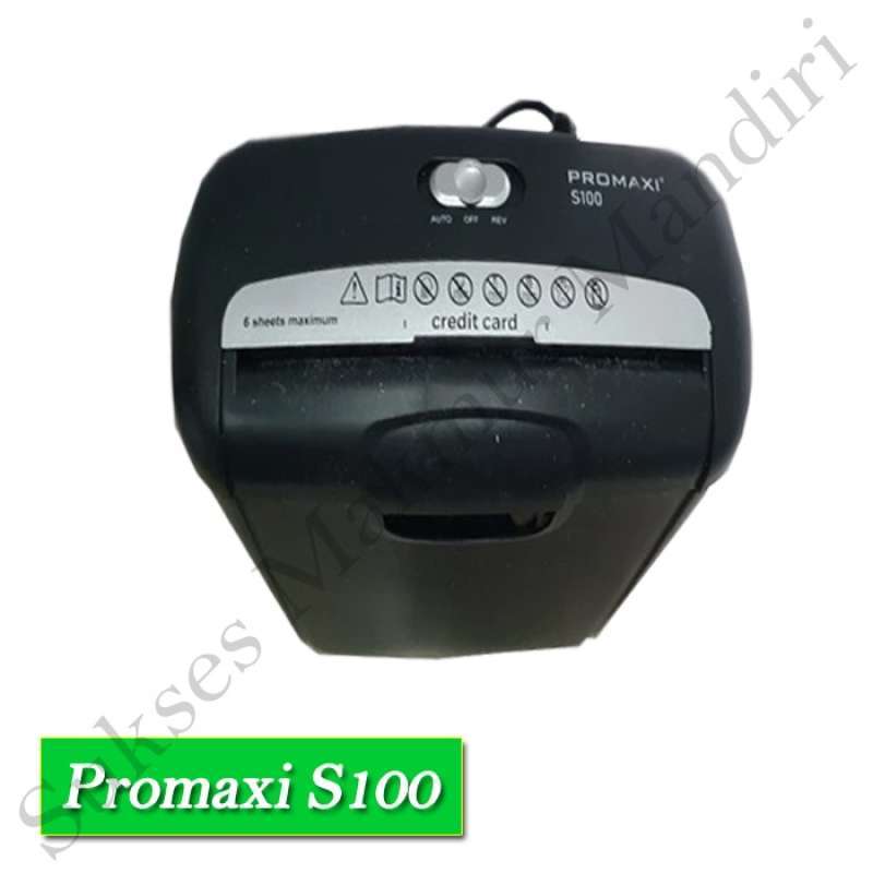 Promo Diskon Promaxi S100 Strip Cut Paper Shredder - Mesin Penghancur ...