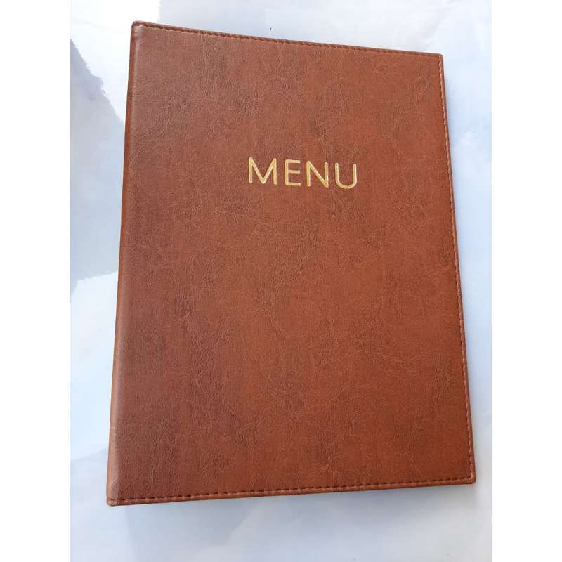 Jual PERCETAKAN BUKU MENU RESTORAN RESTO KULIT - READY STOCK - Buku ...