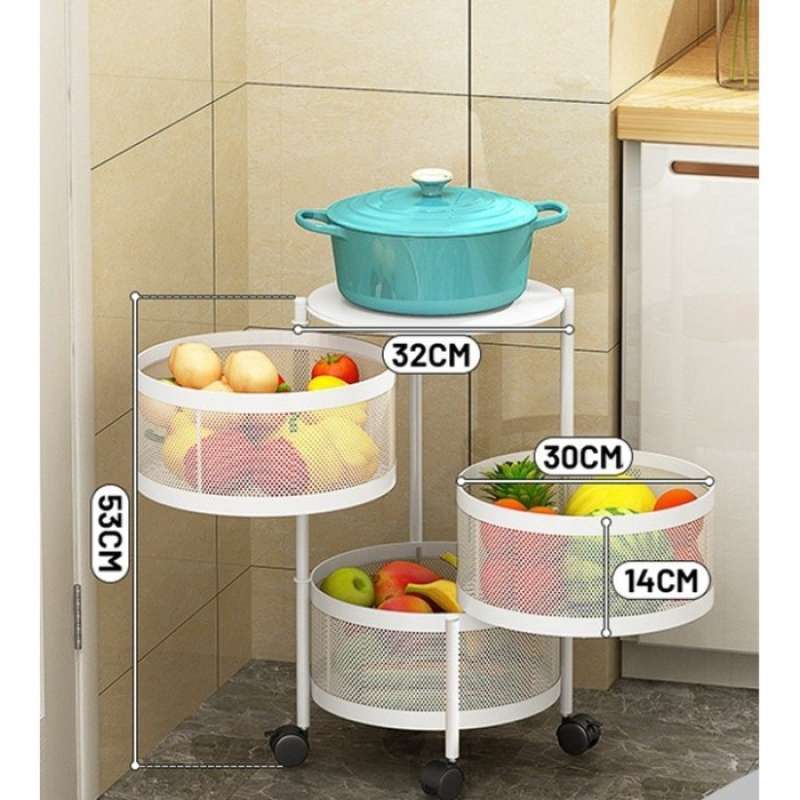 Jual RAK BUMBU SUSUN PUTAR BESI DAPUR SERBAGUNA TINGKAT TITAN GALAXY ...