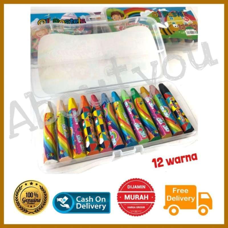 Jual Crayon krayon oil pastel set mini murah unik berkualitas isi 12 ...