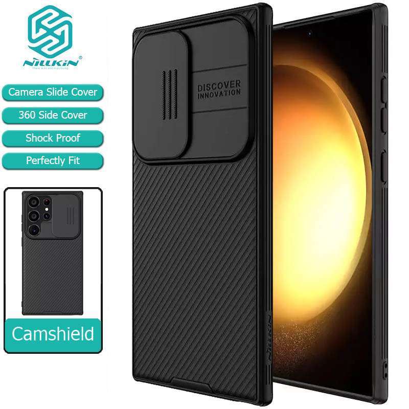 Promo Nillkin Camshield Pro Case Samsung Galaxy S24 Ultra - Casing Black Camera Slide Original ...