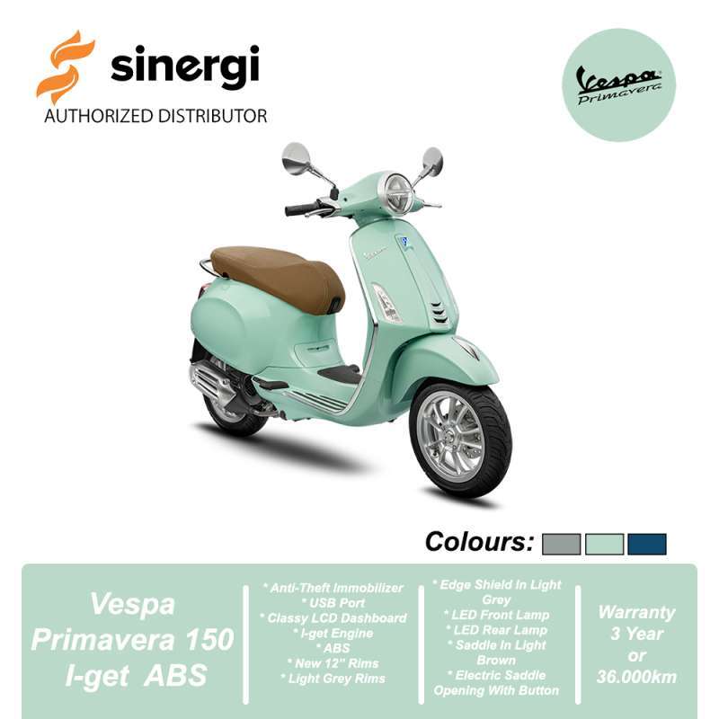 Promo Vespa Primavera 150 Iget Abs [on The Road] Sepeda Motor Vin 2024 ...