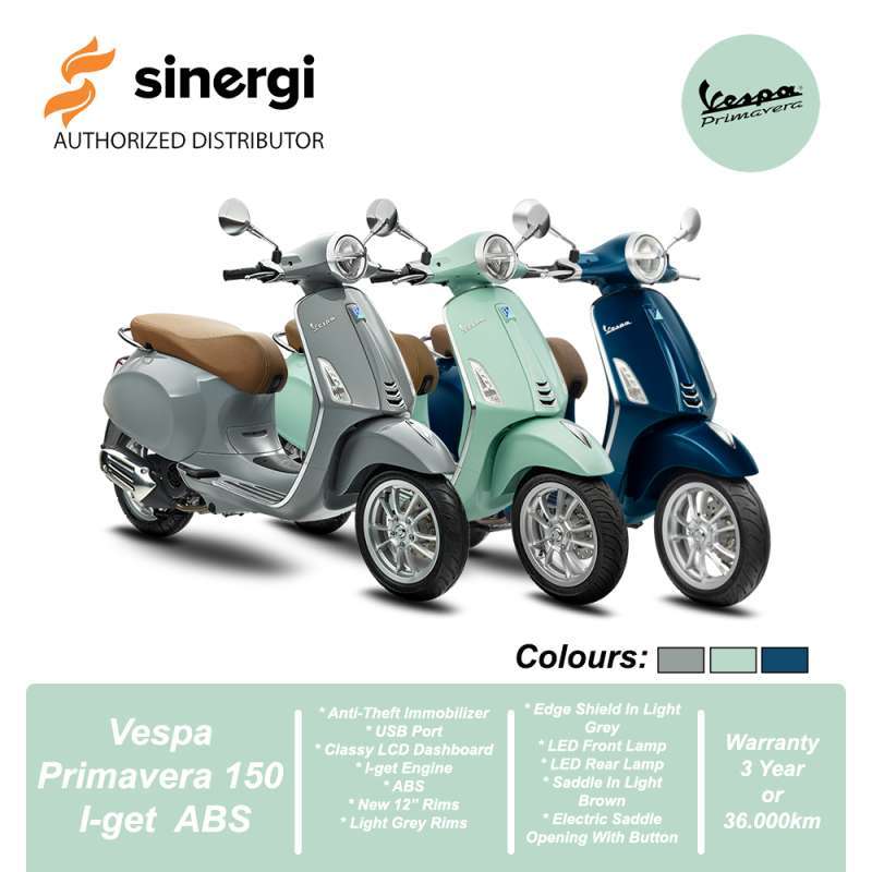 Promo Vespa Primavera 150 Iget Abs [on The Road] Sepeda Motor Vin 2024 ...
