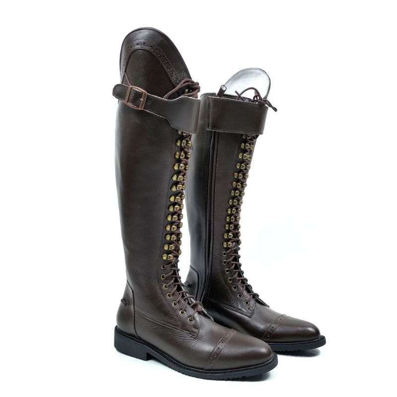 Promo - Sepatu Boots Berkuda Guinevere Type Kulit Sapi Premium - Coklat ...