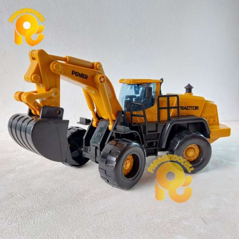 Promo MAINAN TRUK EXCAVATOR TRUCK BEKO TRAKTOR KONSTRUKSI RODA FRICTION ...