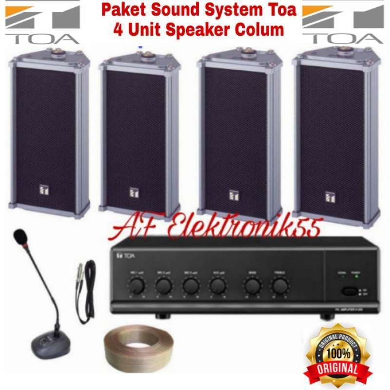 Promo Paket Sound System Toa Ruangan 4 Unit Speaker Colum - Xionstore ...
