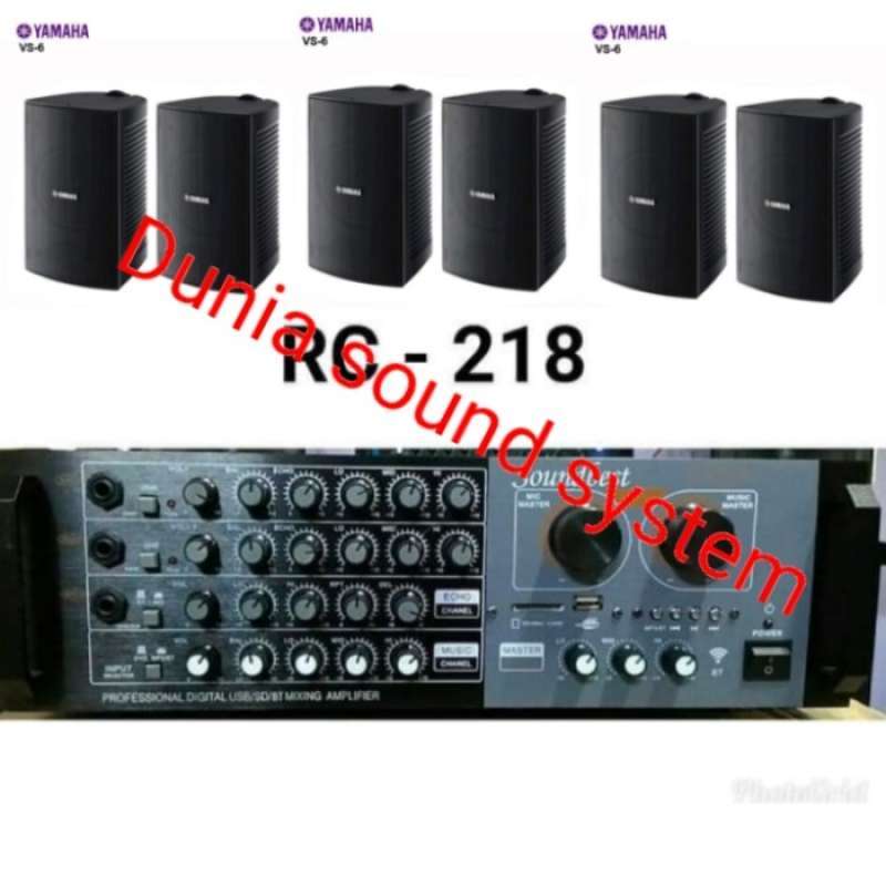 Promo PAKET SOUND SYSTEM LENGKAP 6 SPEAKER YAMAHA AULA PABRIK CAFE ...