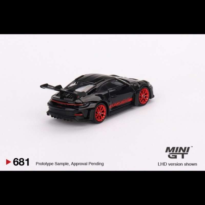 Promo MINIGT MINI GT 681 PORSCHE 911 992 GT3 RS BLACK WITH PYRO RED ...