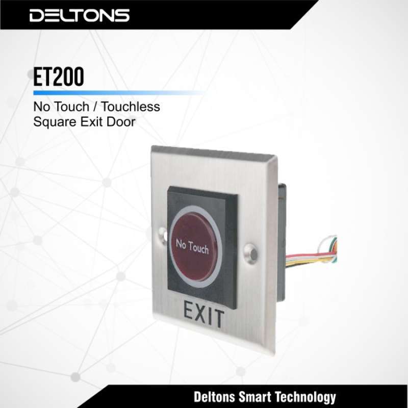 Promo NO TOUCH EXIT BUTTON CONTACTLESS INFRARED DOOR BUTTON SWITCH ...