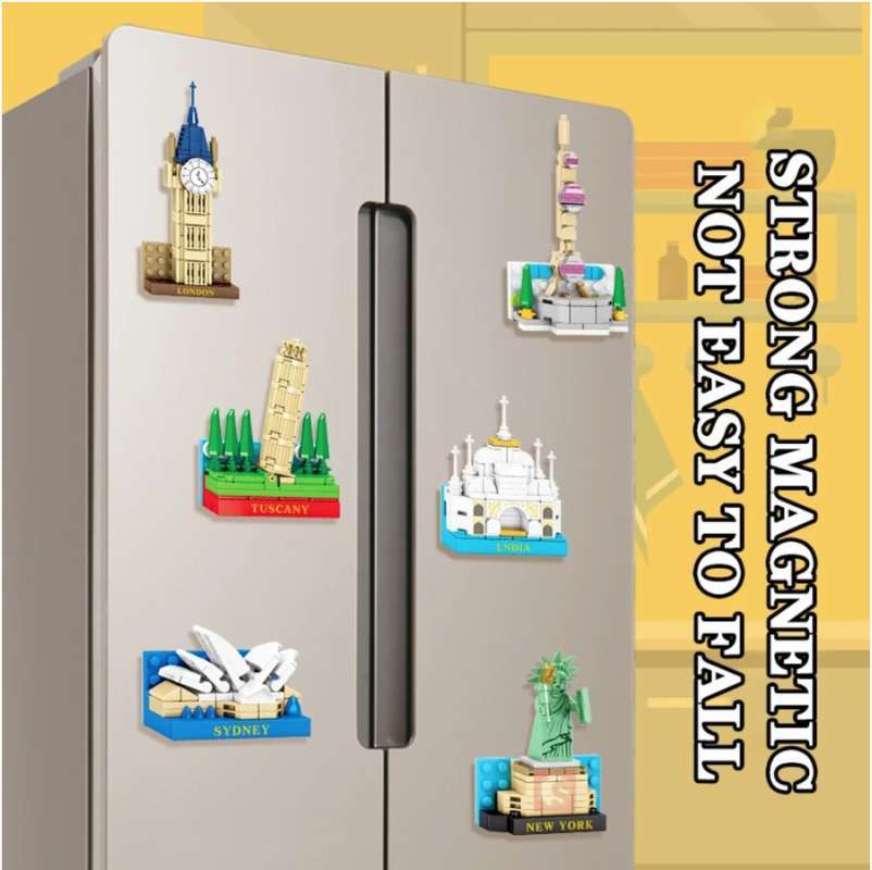 Jual Sembo block Fridge Magnet TOWER BRIDGE bangunan terkenal sejarah 7 ...