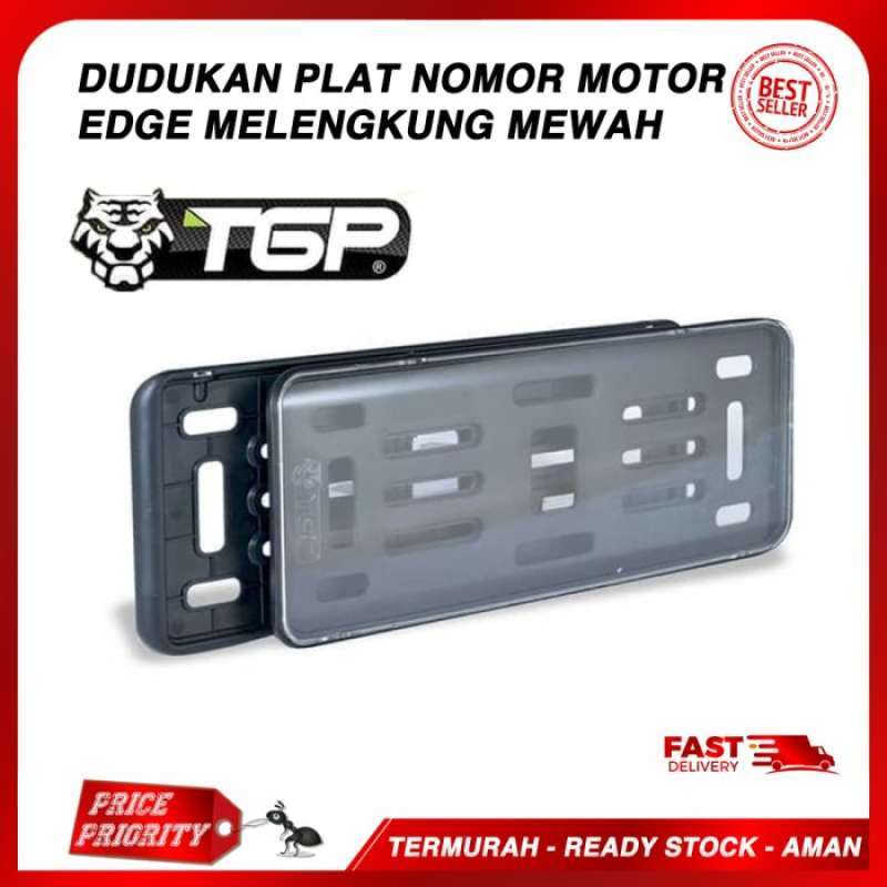 Promo DUDUKAN / COVER PLAT NOMOR MOTOR TGP EDGE COVER NEW MODEL AKRILIK ...
