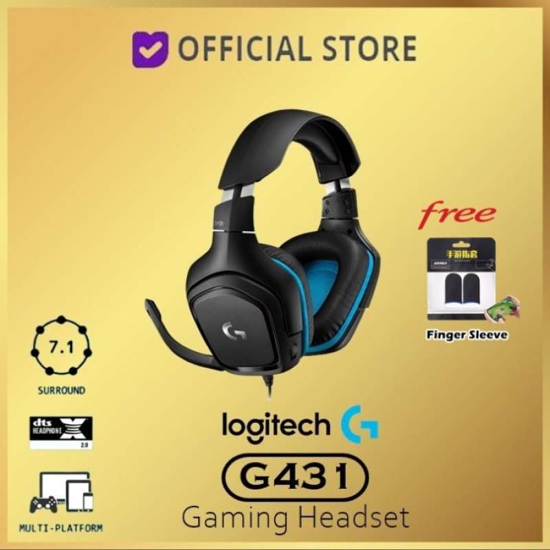 Promo Logitech G431 7.1 Surround Sound Gaming Headset with DTS Headphone Diskon 9% di Seller ...