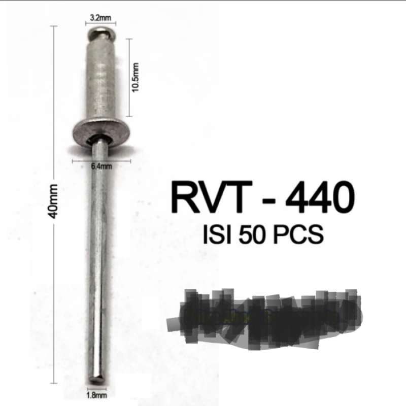 Jual Paku Rivet SIP Blind Rivets SP 320 440 450 540 550 640 665 675 ...