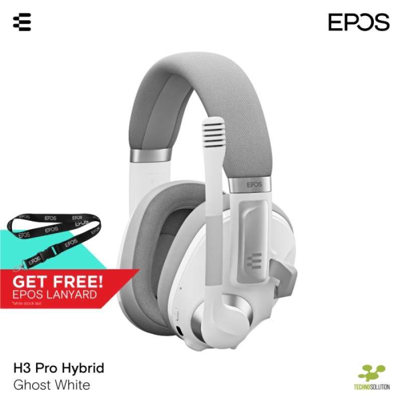 Promo EPOS H3 PRO HYBRID WHITE - Closed Acoustic Bluetooth Gaming Headset Diskon 9% di Seller ...