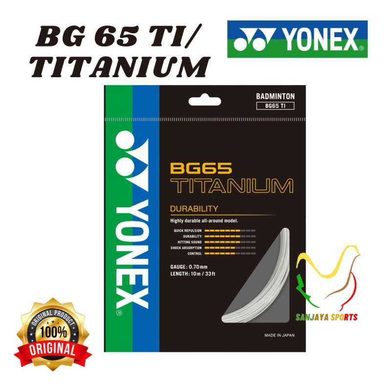 Jual Senar Yonex Badminton Bulutangkis Yonex Bg 65 Ti Bg 65 Titanium ...
