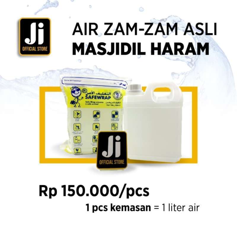 Promo 1 LITER Zam Zam Asli / Oleh Oleh Haji Umrah / Ready Banyak Diskon ...