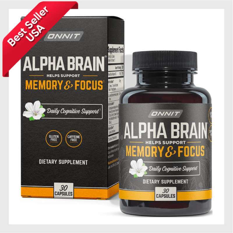 Promo ONNIT Alpha Brain Nootropic Brain Supplement- obat otak, pintar ...