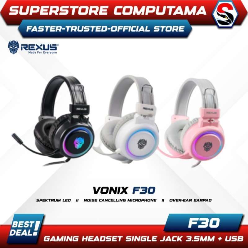 Promo Rexus Vonix F30 - Gaming Headset Diskon 9% di Seller SAFKA STORE ...