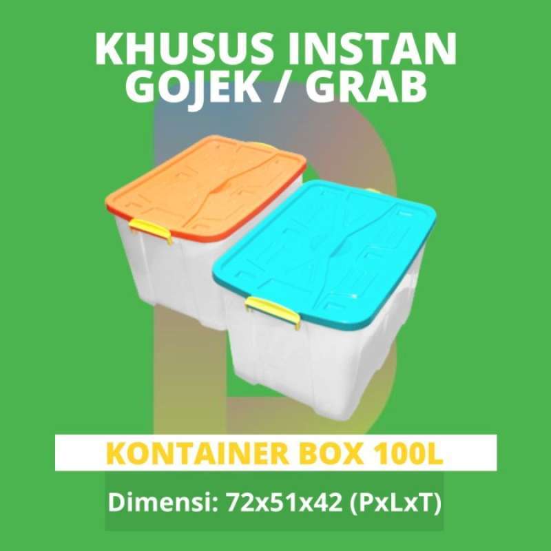 Promo () Box container 100L plastik / kontainer BOX 100L TERMURAH ...