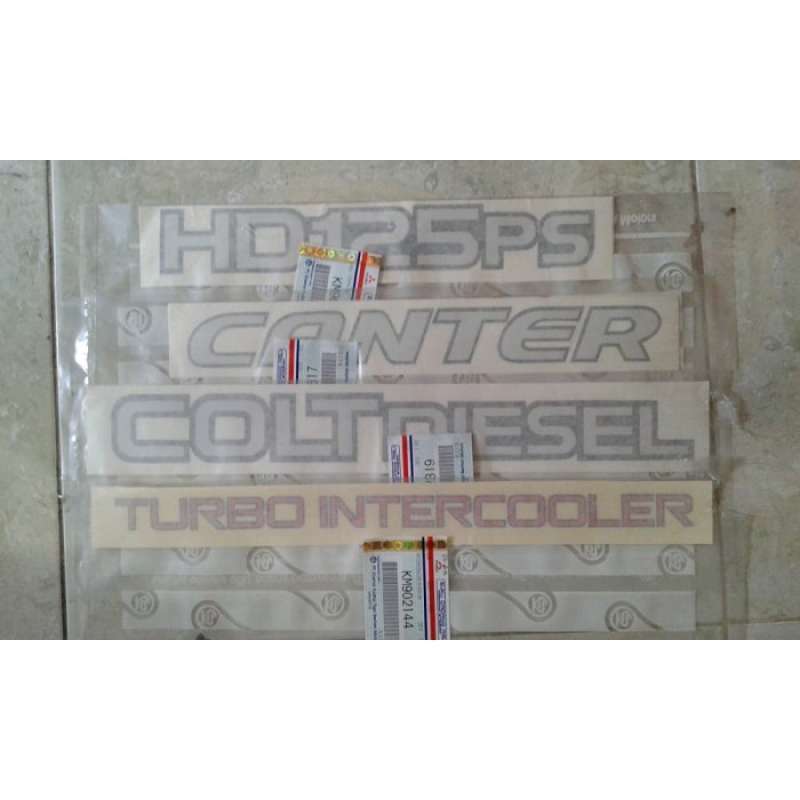 Promo Stiker set Mitsubishi canter turbo intercooler HD 125 110 PS asli ...