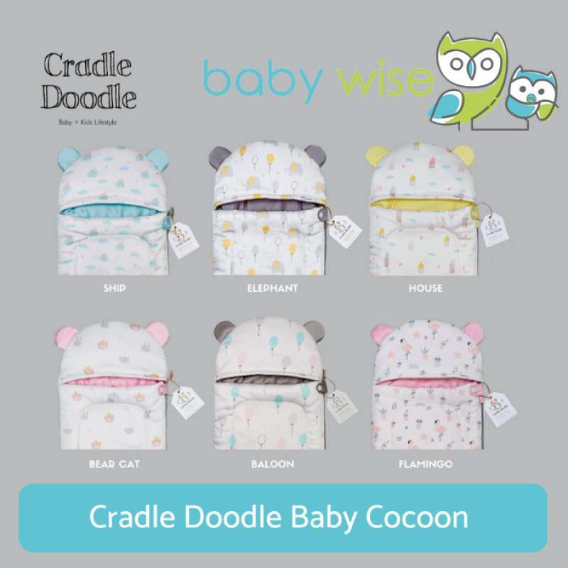 Promo Cradle Doodle Baby Cocoon - Multicolor Pinky Bear Diskon 25% Di ...
