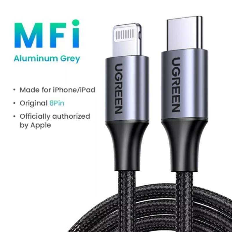 Promo UGREEN MFI CABLE TYPE C TO LIGHTNING PD 36W FAST CHARGING IPHONE IPAD Diskon 50% di Seller ...