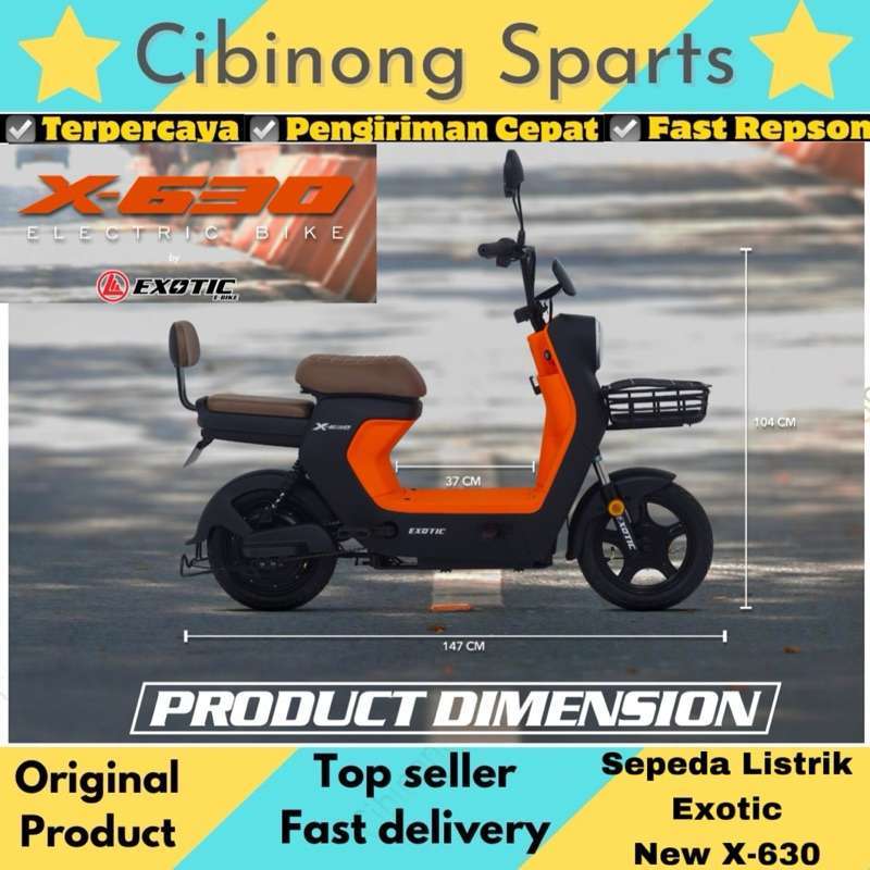Jual Sepeda Listrik Motor Listrik Exotic X-630 500watt Max 150kg New ...
