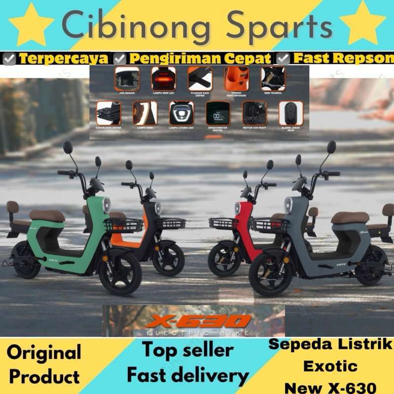 Jual Sepeda Listrik Motor Listrik Exotic X-630 500watt Max 150kg New ...