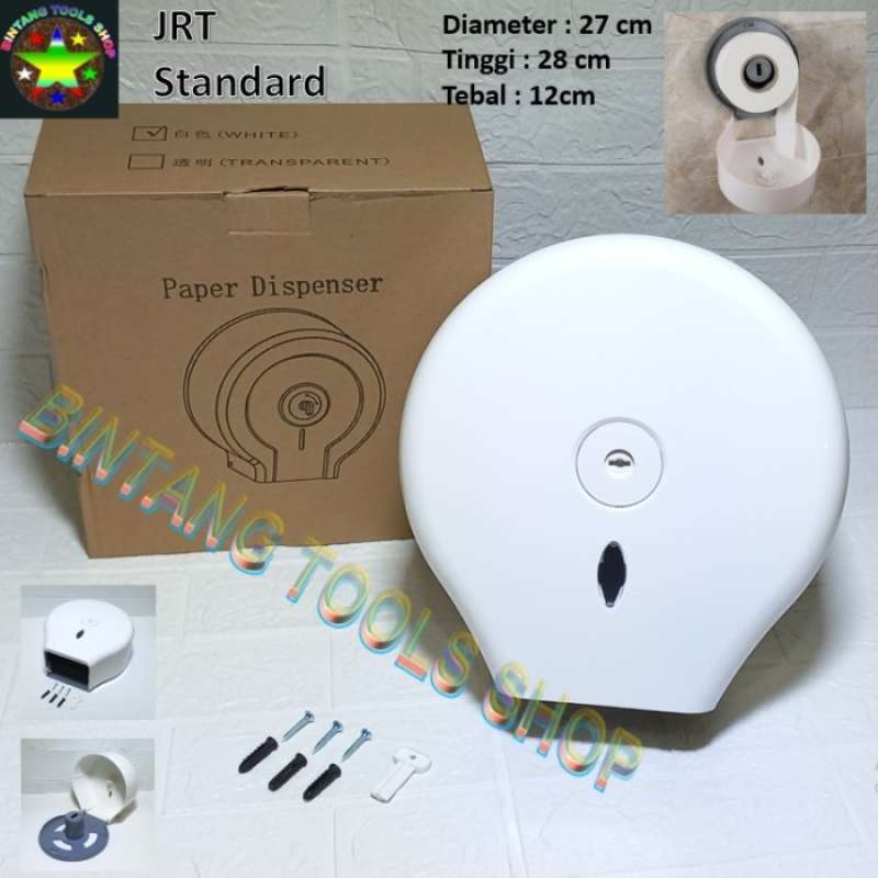 Promo Tempat Tissue Jumbo Roll JRT Dispenser Tisu Bulat Besar Tisue ...