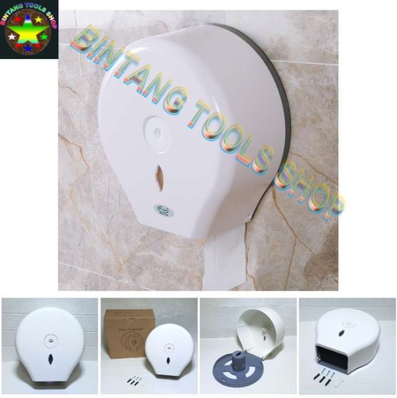 Promo Tempat Tissue Jumbo Roll JRT Dispenser Tisu Bulat Besar Tisue ...