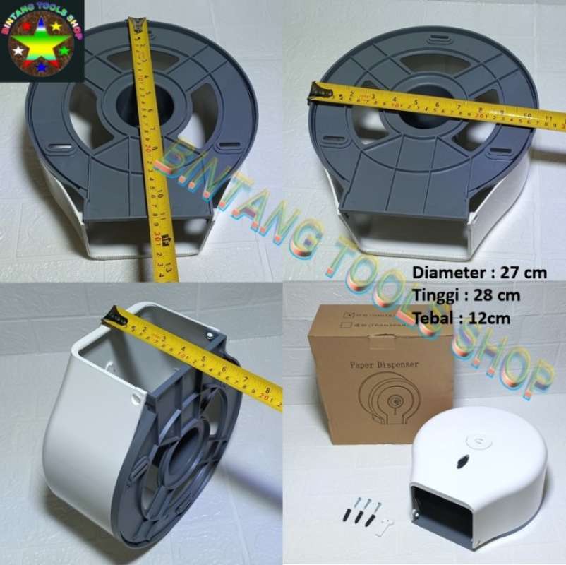 Promo Tempat Tissue Jumbo Roll JRT Dispenser Tisu Bulat Besar Tisue ...