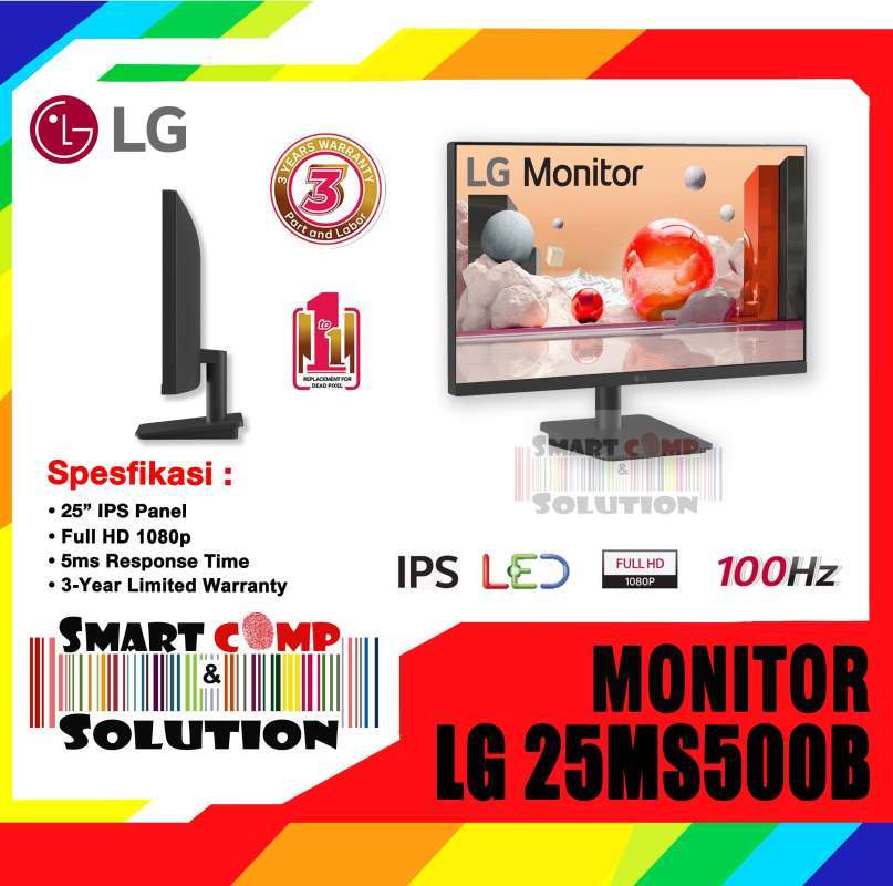 Jual Monitor LG 25 25MS500B / 25MS500-B IPS Full HD 1080p HDMI 100Hz di ...