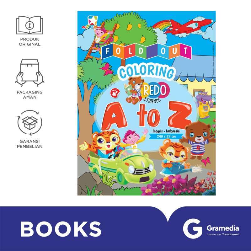 Jual Buku Opredo Fold Out Coloring Redo & Friends - A To Z di Seller ...