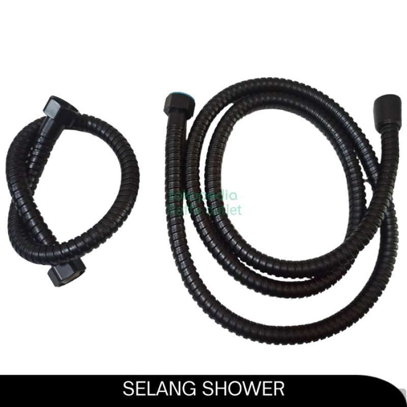 Promo SHOWER TIANG SET BLACK SERIES/SHOWER MANDI HITAM/SHOWER COLUMN ...