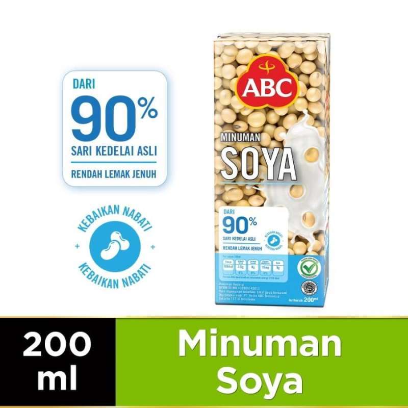Jual ABC Soya 200ml-Sari Kacang Kedelai-Susu Kedele UHT-Minuman Sehat ...